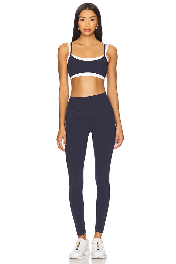 FORM Layered Sports Bra in Navy | REVOLVE