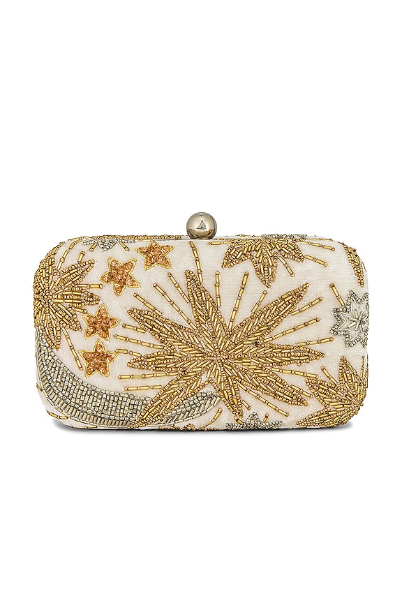 From St Xavier Night Sky Box Clutch in Ivory | REVOLVE