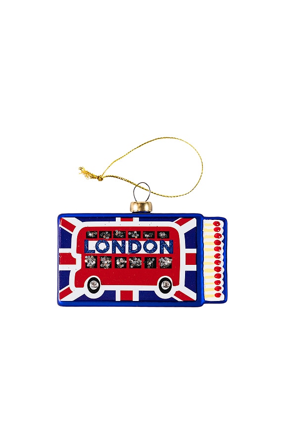 Furbish Studio London Matchbook Ornament in Red & Dark Blue & Black ...