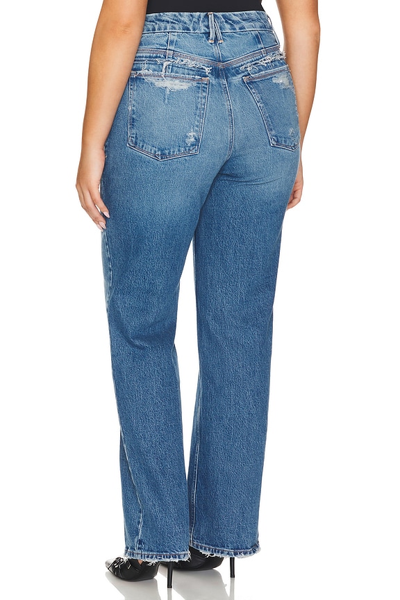 Good American GOOD 90's YOKE Jeans in Indigo633 | REVOLVE