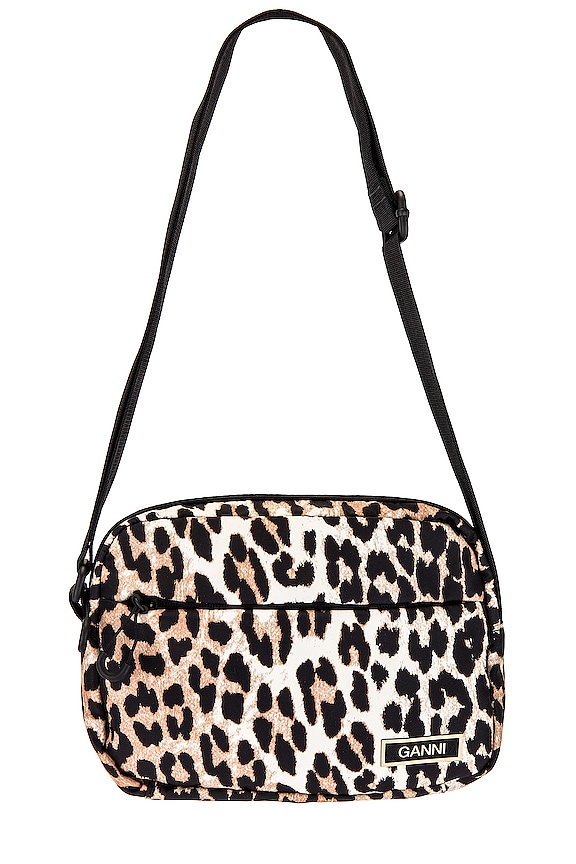 Ganni SAC À BANDOULIÈRE FESTIVAL en Leopard | REVOLVE