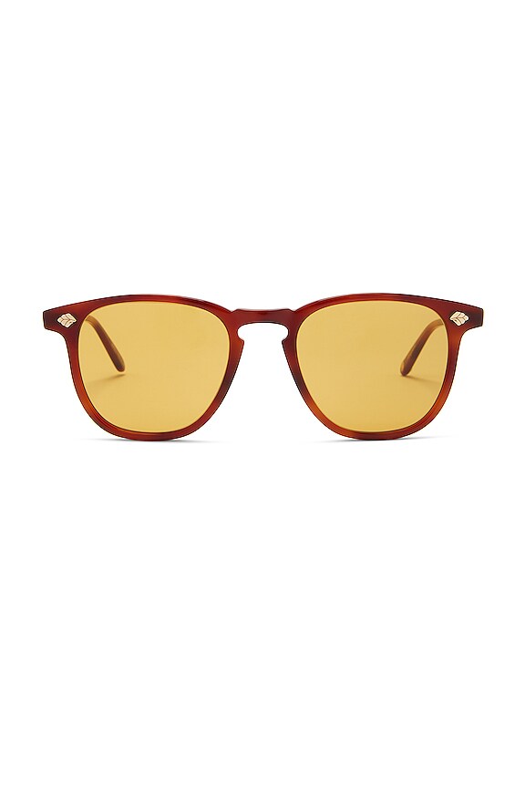 Garrett Leight Brooks Ii Sunglasses in Vintage Burn Tortoise & Pure ...