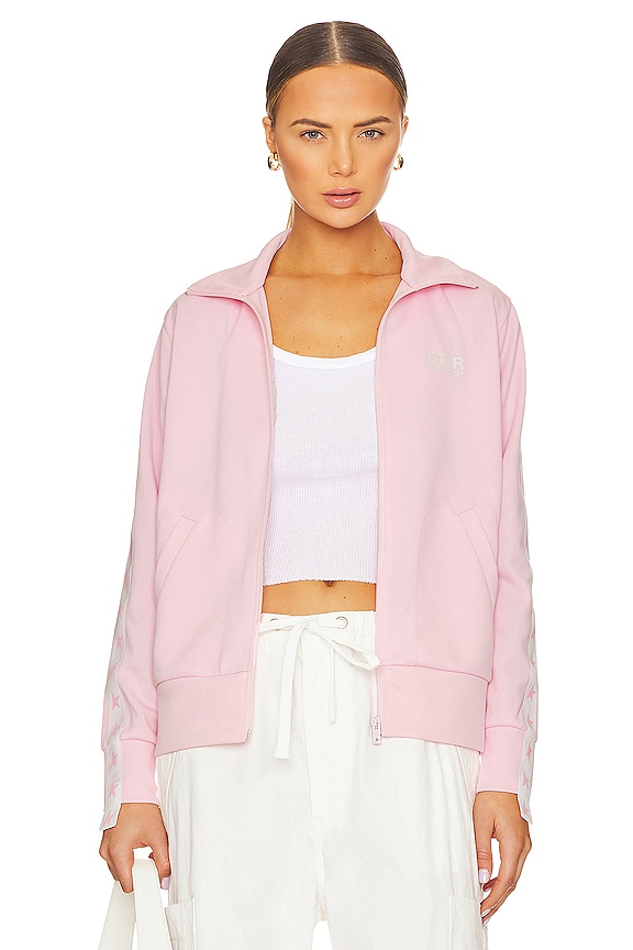 Golden Goose Denise Track Jacket in Rose Shadow & White | REVOLVE