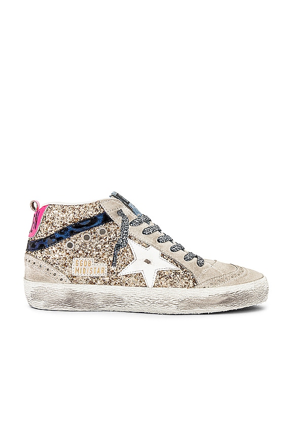 Golden Goose ZAPATILLA DEPORTIVA MID STAR en Light Gold, Ice, White ...