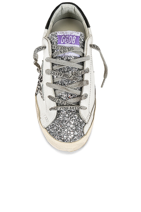Golden Goose x REVOLVE Superstar Sneaker in White, Silver & Black | REVOLVE