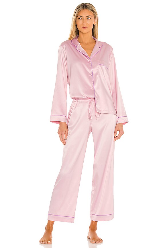 Generation Love Nikki Pajama Set in Pastel Pink & Lilac | REVOLVE