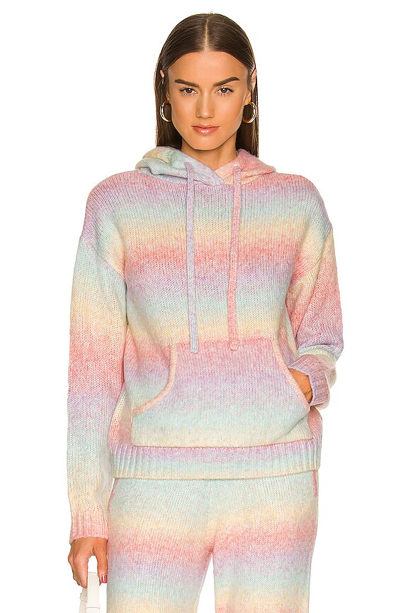 Generation Love Toby Rainbow Sweater Hoodie in Rainbow Space Dye | REVOLVE