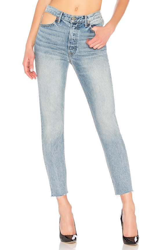 GRLFRND Karolina High-Rise Skinny Jean in Zoned Out | REVOLVE