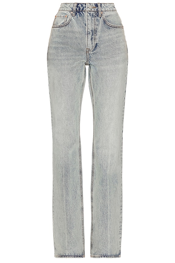 GRLFRND Melanie High Rise Boot Cut Jeans in Tupelo Tint | REVOLVE