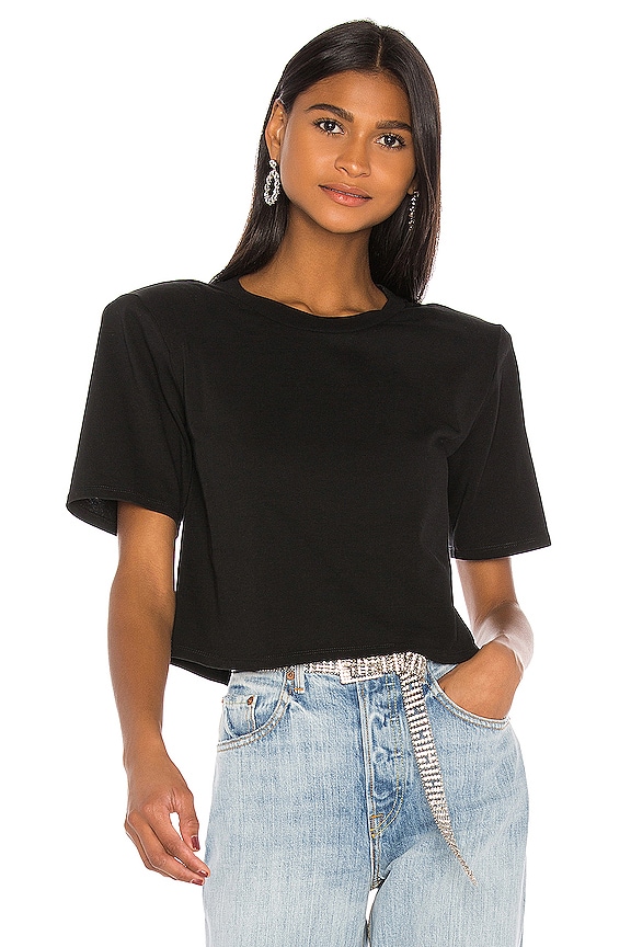 GRLFRND Beckham Tee Shirt in Black | REVOLVE