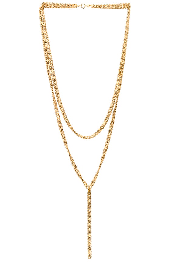 Haati Chai Double Lariat Necklace in Gold | REVOLVE