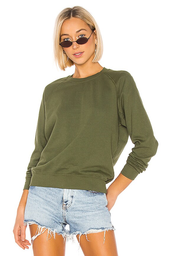 x karla The Crew Sweatshirt in Fatigue | REVOLVE
