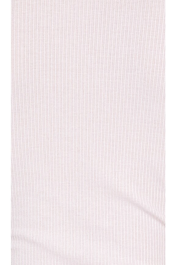 MONROW Short Sleeve Rib Henley Bodysuit in Bone | REVOLVE