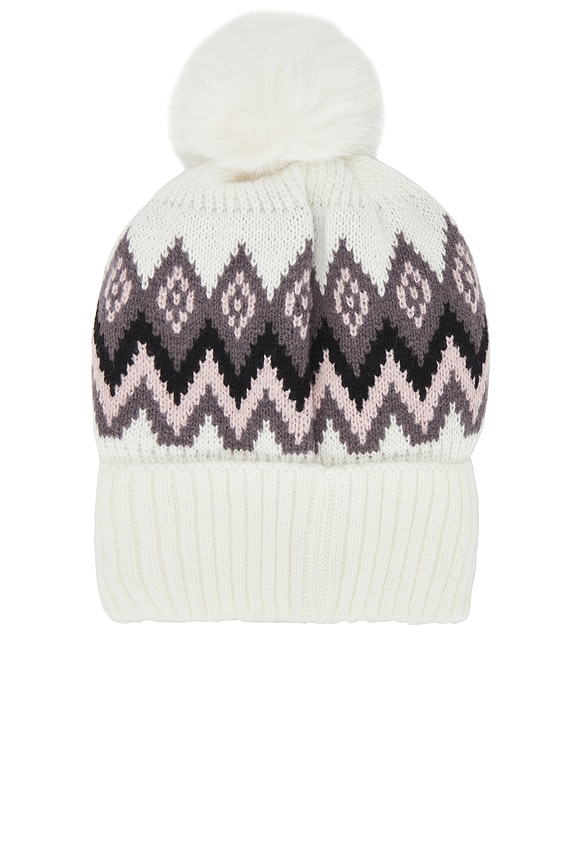 Hat Attack Fair Isle Beanie in Ivory Pink | REVOLVE
