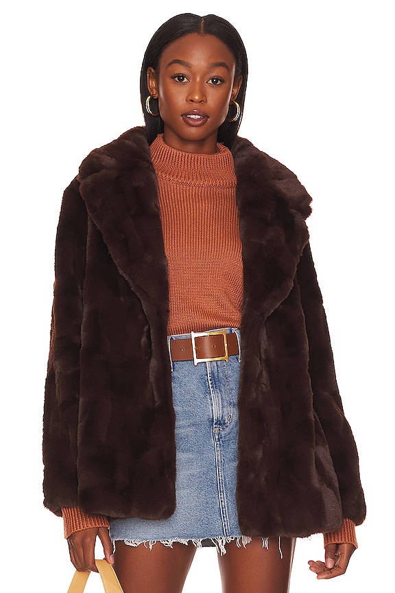 HEARTLOOM Tangela Coat in Coco | REVOLVE