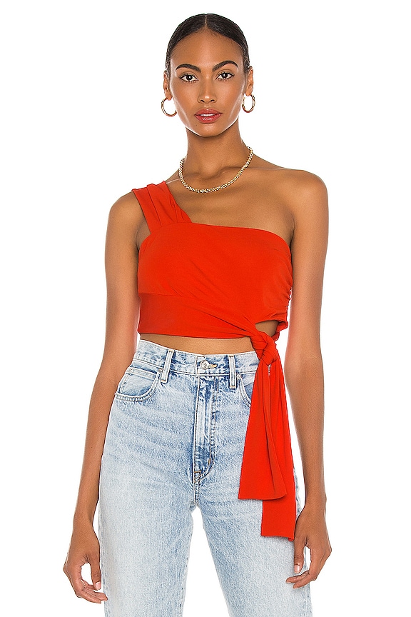 Helmut Lang Bandage Top in Helium Pink | REVOLVE