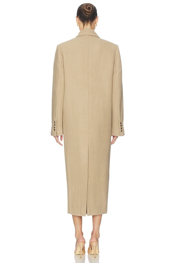 Helsa Boyfriend Coat in Toast | REVOLVE