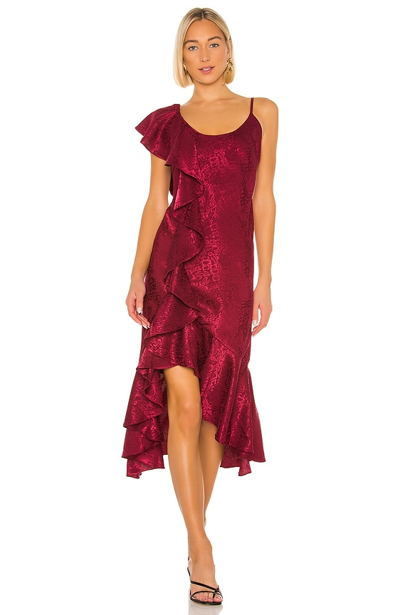 House of Harlow 1960 x REVOLVE Georgeta Dress in Currant Red | REVOLVE