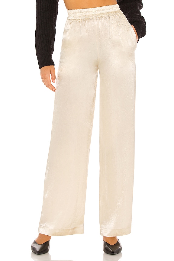 House of Harlow 1960 x REVOLVE Lounge Satin Pant in Champagne | REVOLVE