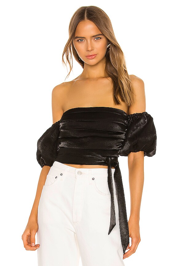 House of Harlow 1960 x REVOLVE Leya Top in Noir | REVOLVE