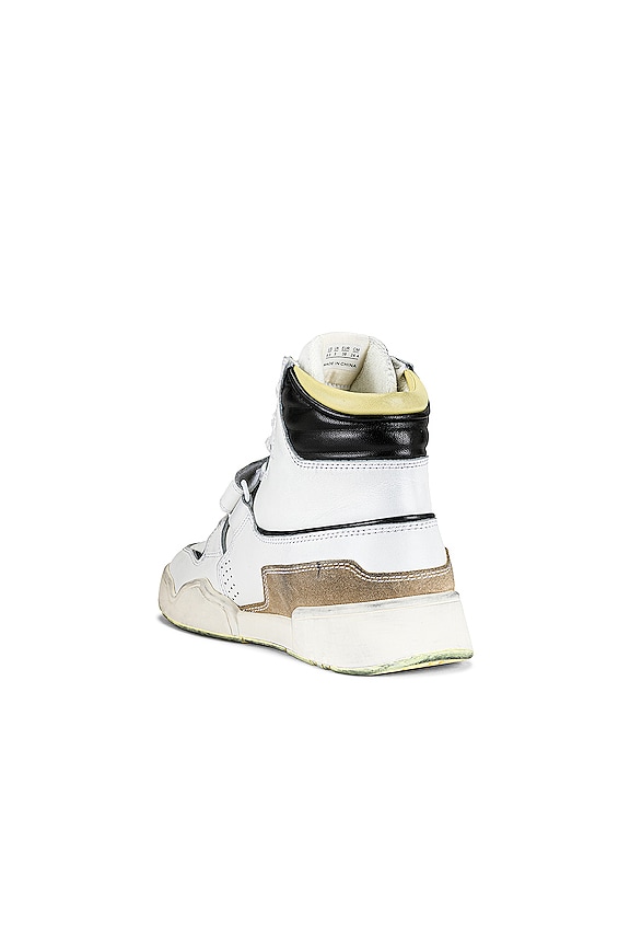 Isabel Marant Alsee Sneaker in Black & Yellow | REVOLVE
