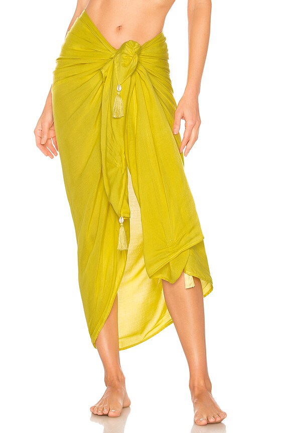 Indah Fringe Sarong in Citrus | REVOLVE