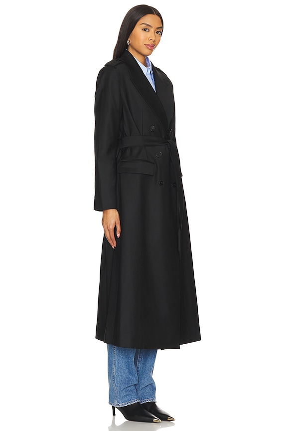 Ivy Oak Colette Oversized Trench Coat in Black | REVOLVE