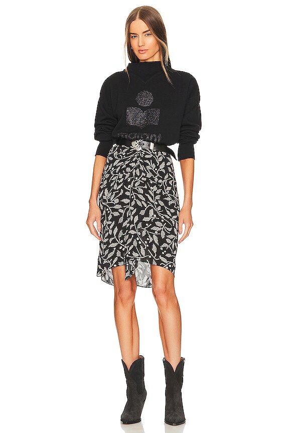 Isabel Marant Etoile Moby Pullover in Black | REVOLVE