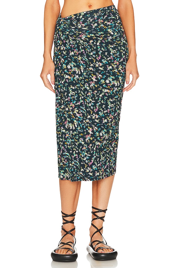 Isabel Marant Etoile JUPE MIDI JELDIA en Teal | REVOLVE