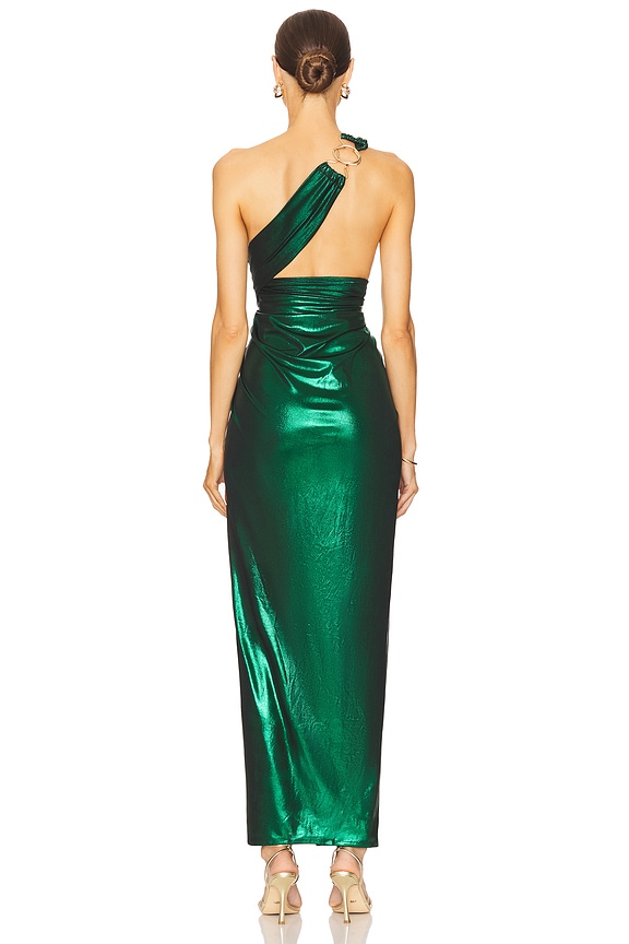 J.Angelique Valeria Dress in Emerald Metallic | REVOLVE