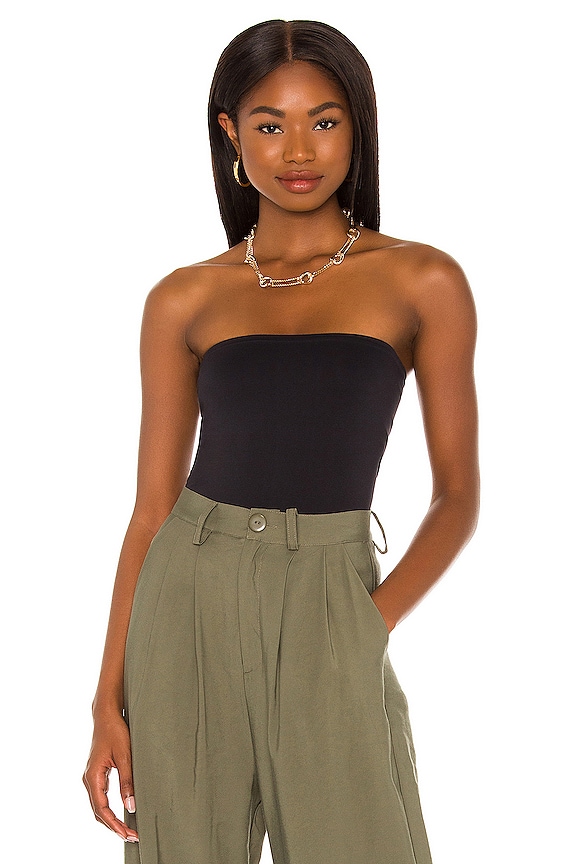 JONATHAN SIMKHAI STANDARD Vivi Seamless Basics Tube Top in Black | REVOLVE
