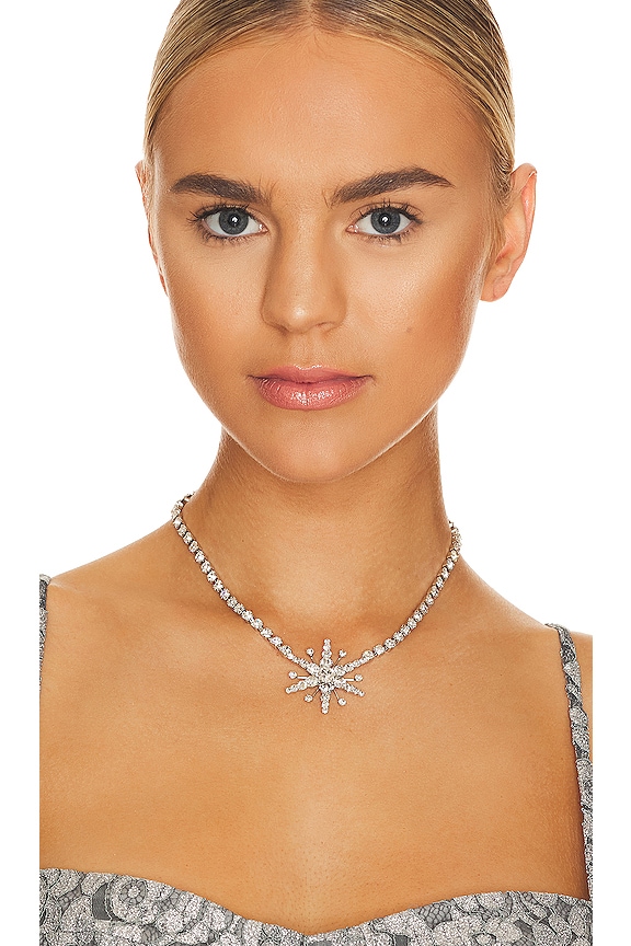 Jennifer Behr Lumi Necklace in Crystal | REVOLVE