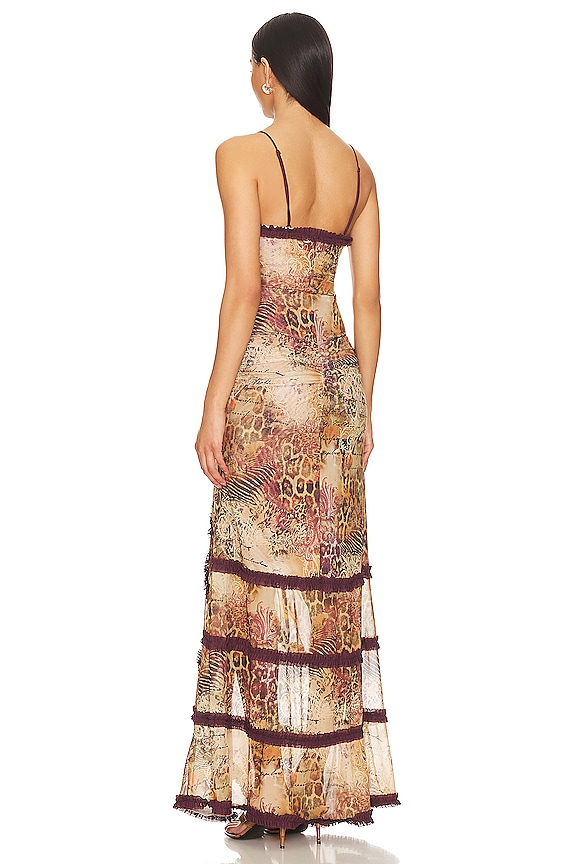 Jaded London Open Neck Maxi Dress in Leopard | REVOLVE