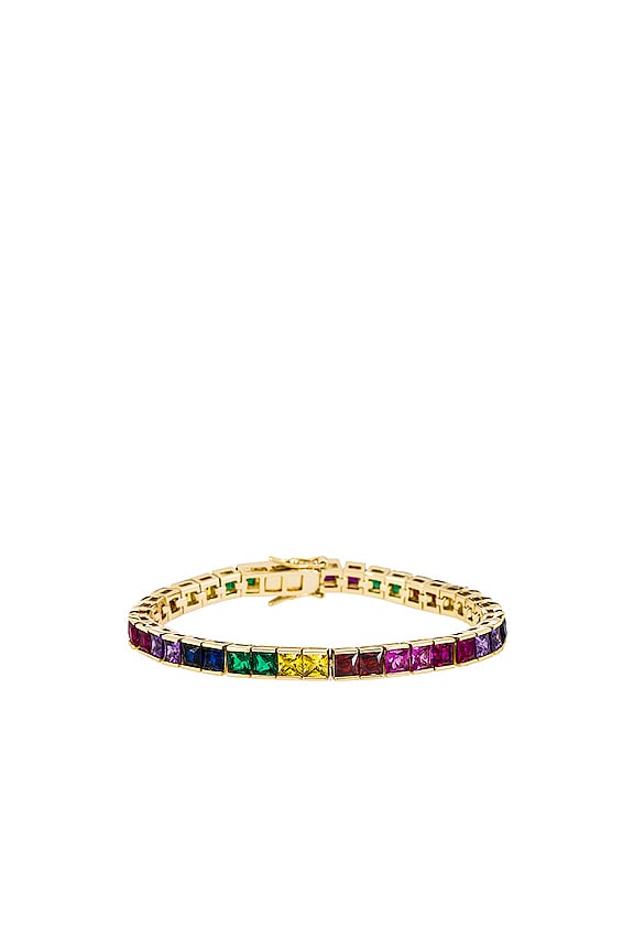 joolz by Martha Calvo Multicolor Tennis Bracelet in Multi | REVOLVE