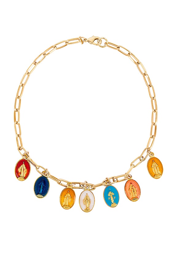 joolz by Martha Calvo Faith In Color Necklace in Gold | REVOLVE