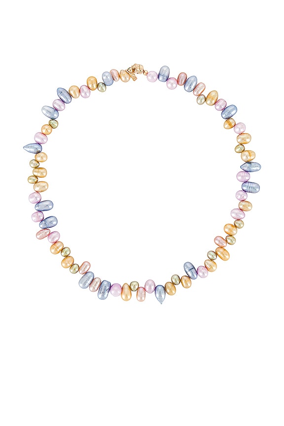 joolz by Martha Calvo Retro Pearl Necklace in Multi | REVOLVE