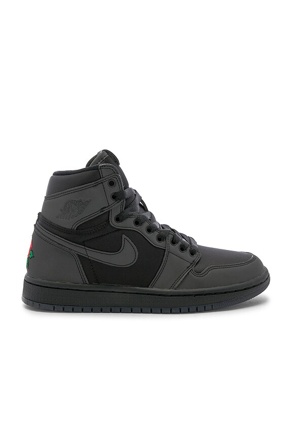 Jordan x Rox Brown AJ 1 Ret Hi Sneaker in Black | REVOLVE
