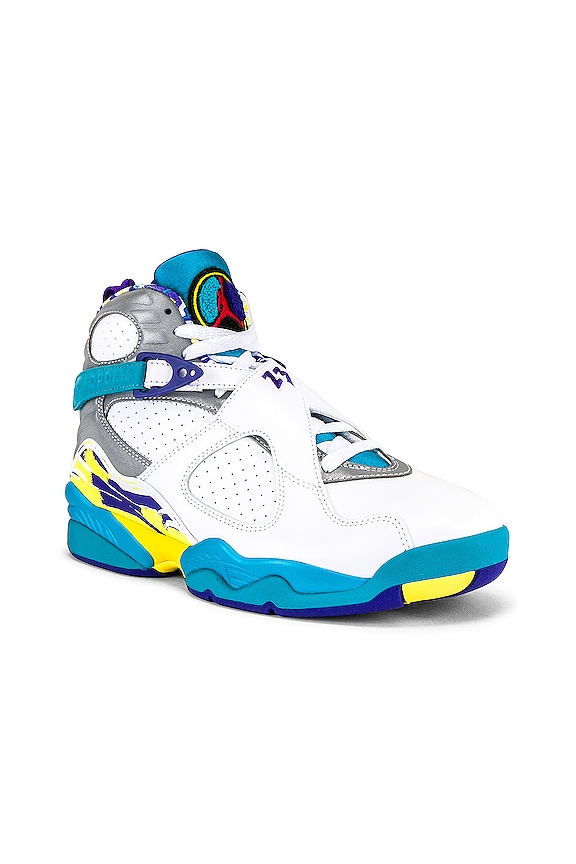 Jordan Air Jordan Retro 8 Sneaker in White, Varsity Red & Concord ...