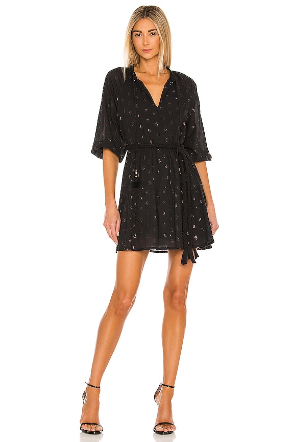 Karina Grimaldi X REVOLVE Irna Dot Mini Dress in Black | REVOLVE