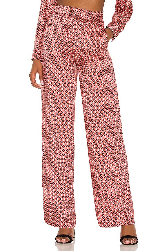 Karina Grimaldi Robin Print Pyjama Pants in Soul Pink | REVOLVE