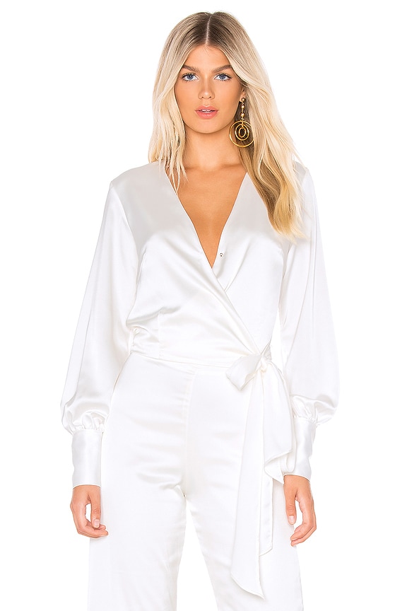Karina Grimaldi Frieda Top in Ivory | REVOLVE