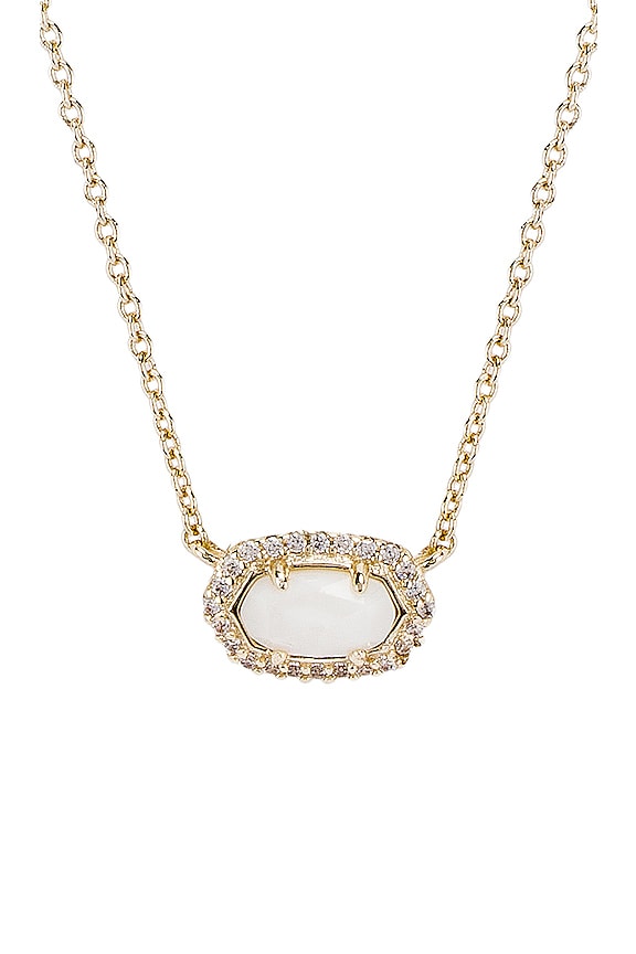 Kendra Scott Chelsea Necklace in Gold & White Mother of Pearl | REVOLVE
