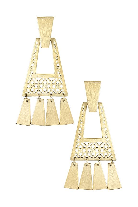 Kendra Scott Kase Small Statement Earrings in Gold | REVOLVE