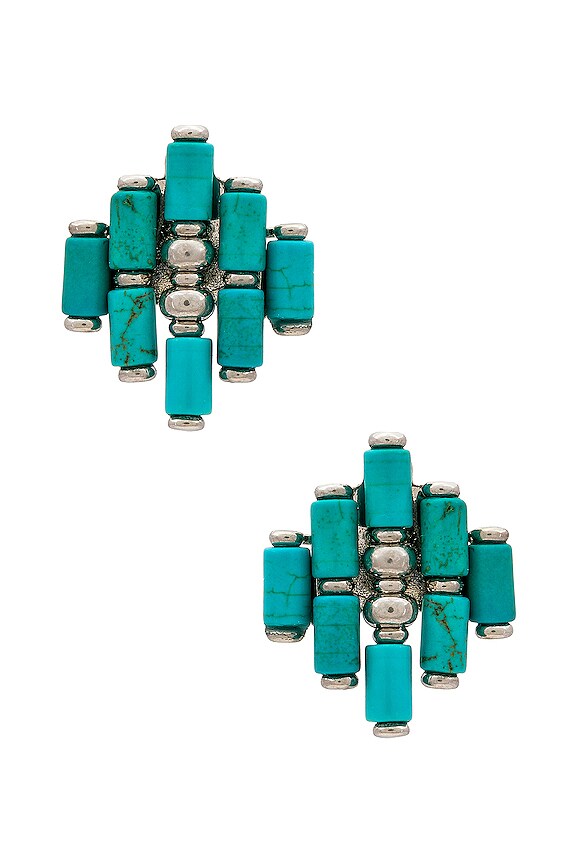 Kendra Scott Ember Statement Studs in Turquoise | REVOLVE