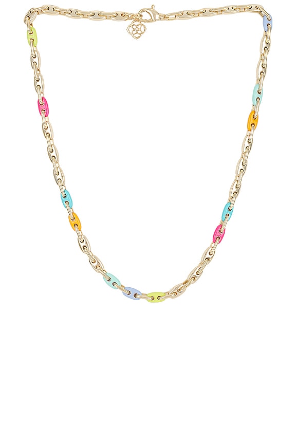 Kendra Scott Bailey Chain Necklace in Rainbow Multi Mix | REVOLVE