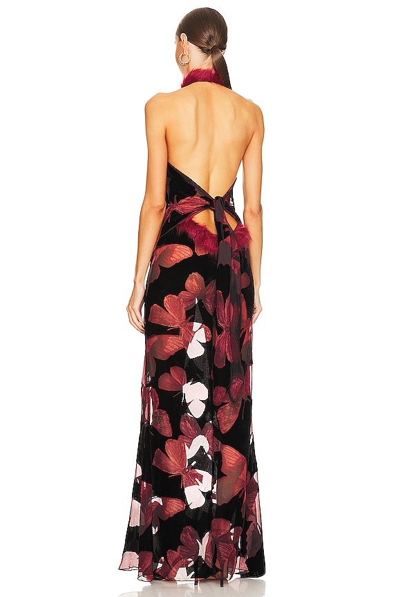 Kim Shui Butterfly Velvet Gown in Multi | REVOLVE