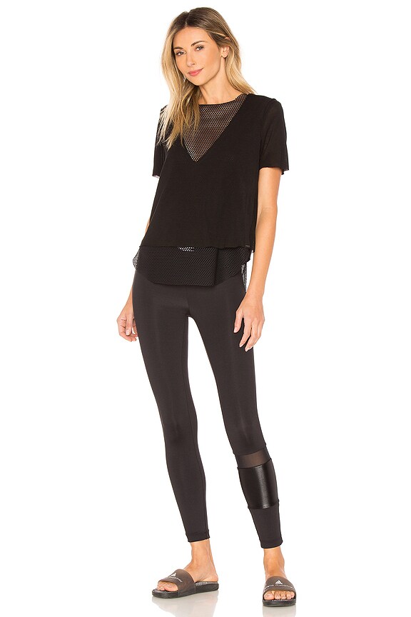 KORAL Double Layer Tee in Black | REVOLVE