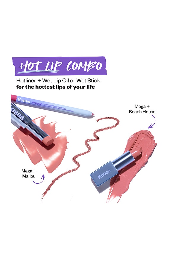 Kosas Hotliner Hyaluronic Acid Plumping Lip Liner in Mega | REVOLVE