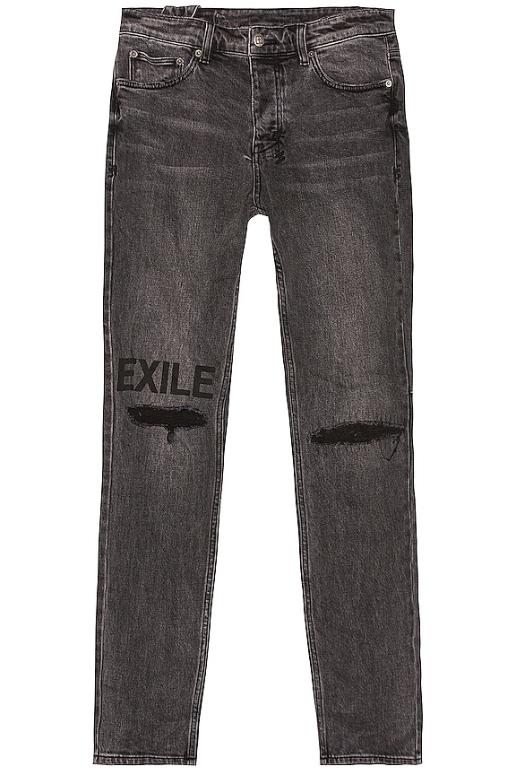 Ksubi Chitch Exile Trashed in Black | REVOLVE