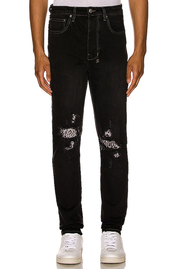Ksubi Chitch Leopard Patch in Krow | REVOLVE